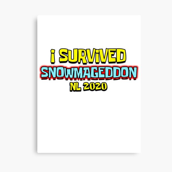 Snowmageddon Canvas Prints | Redbubble