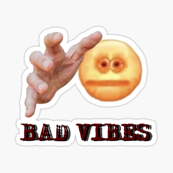 "BAD VIBES" Sticker by youyouyou219 | Redbubble