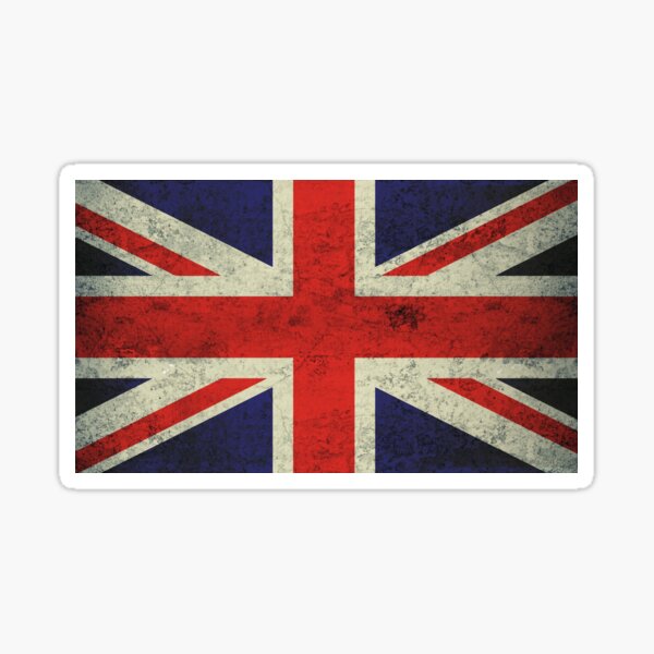 "Rustic Distressed Vintage UK Flag" Sticker for Sale by chapay | Redbubble