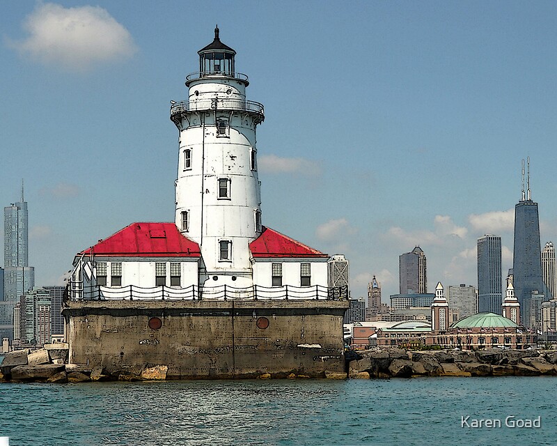 "Lighthouse..The Entrance to the City" by Karen Goad | Redbubble