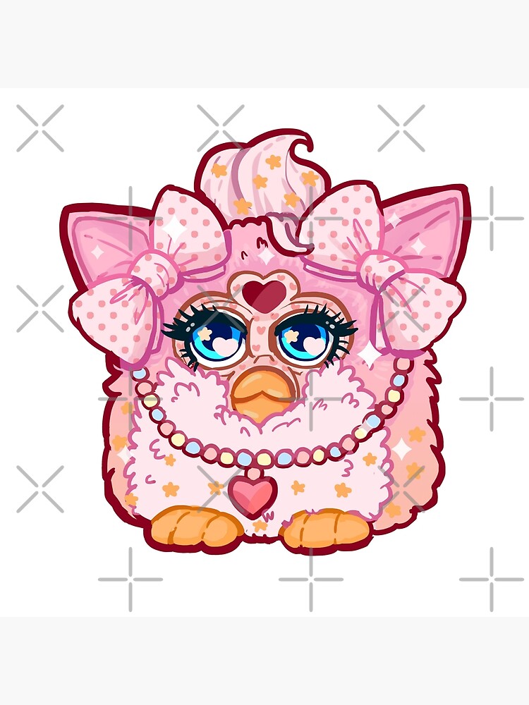 "Pink Aesthetic Furby" Poster by controlzee- | Redbubble