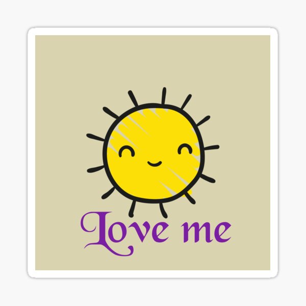"Love Me logo design " Sticker for Sale by Dhanushml | Redbubble