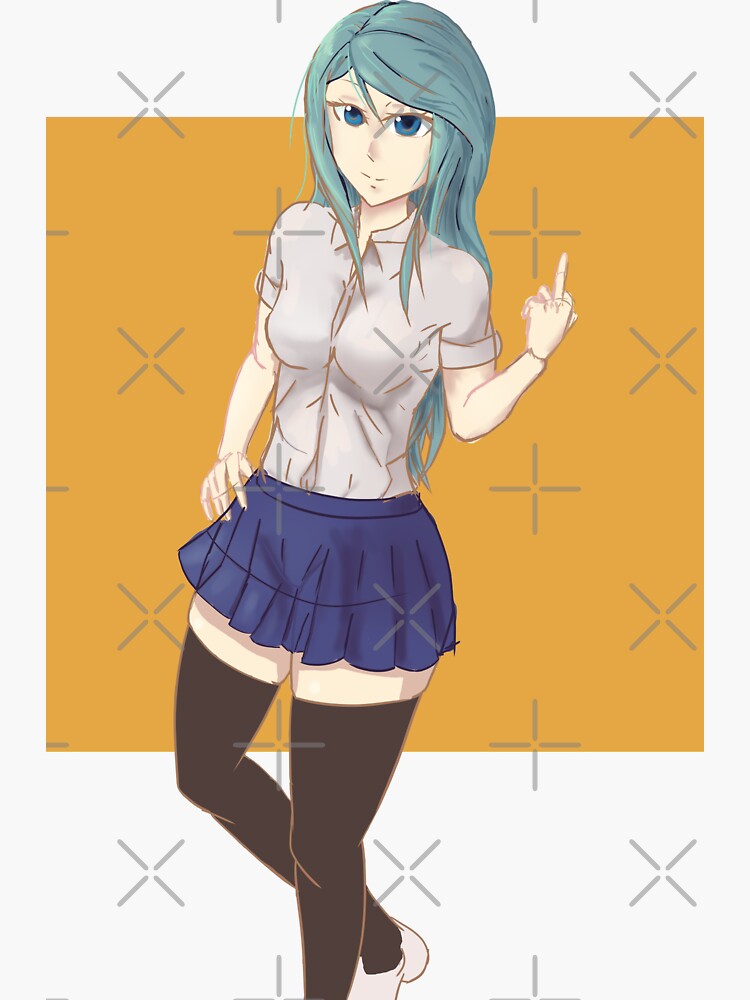 "Rude anime girl" Sticker for Sale by Simorgh11 | Redbubble