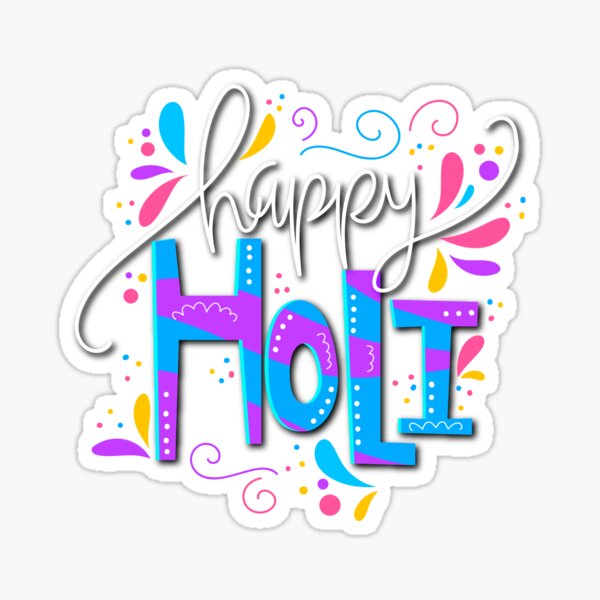 Happy Holi Stickers | Redbubble