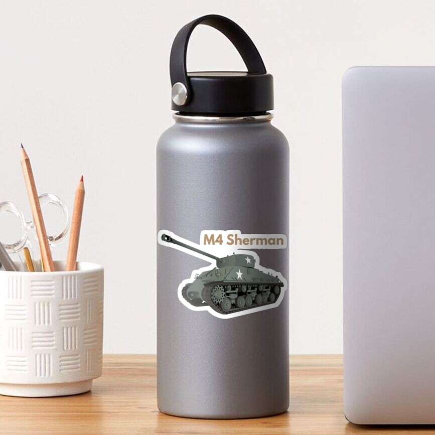 "M4 Sherman American WW2 Tank " Sticker by NorseTech | Redbubble