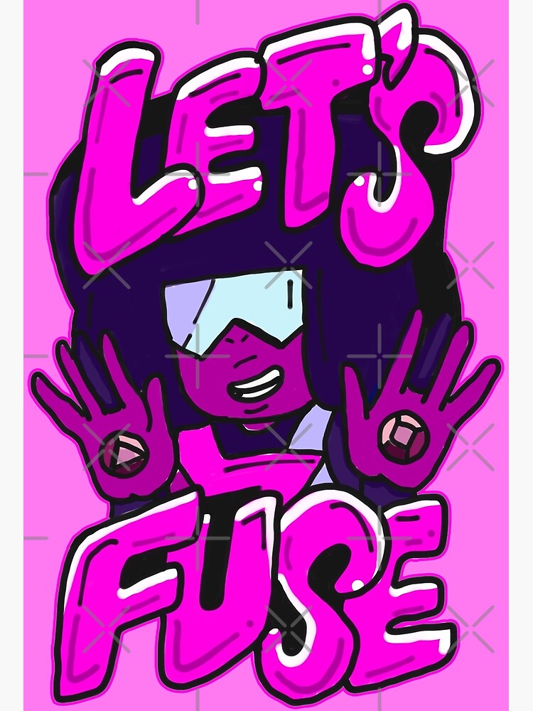"Garnet from Steven Universe™ Valentine's Day themed quote "Let's Fuse ...