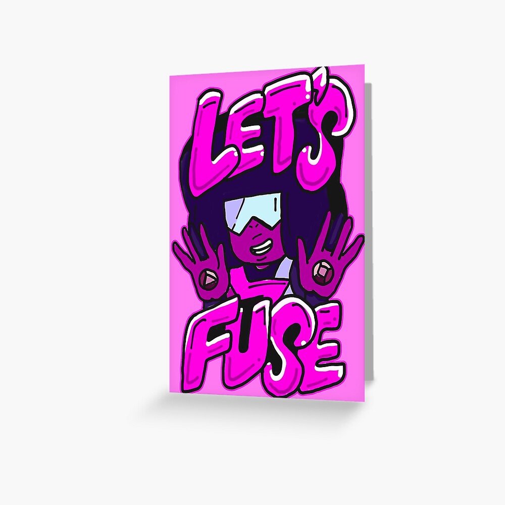 "Garnet from Steven Universe™ Valentine's Day themed quote "Let's Fuse ...