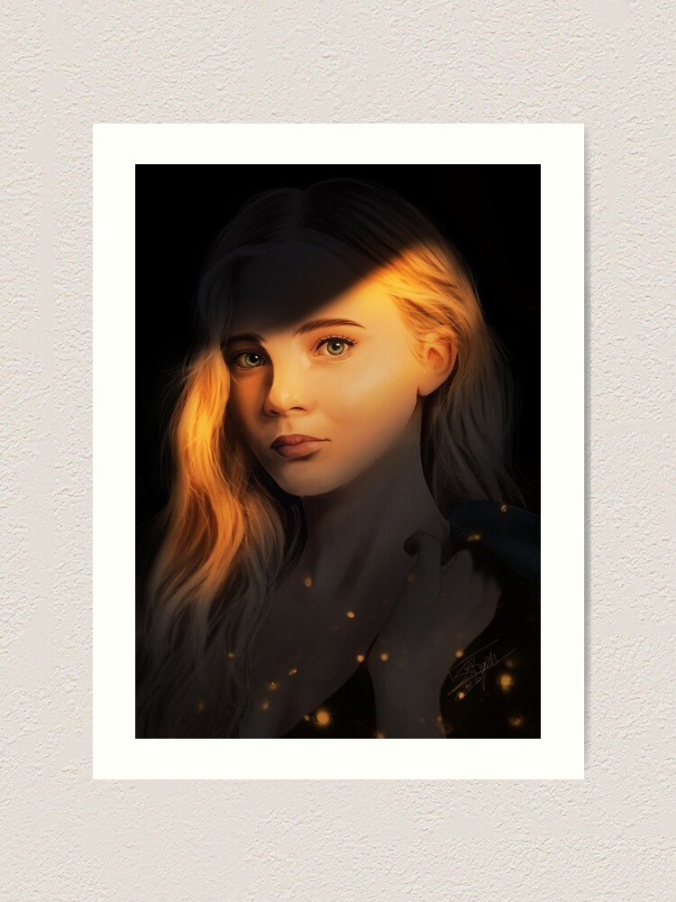 "Portrait of Ciri, as seen on Netflix's show 'The Witcher'" Art Print ...