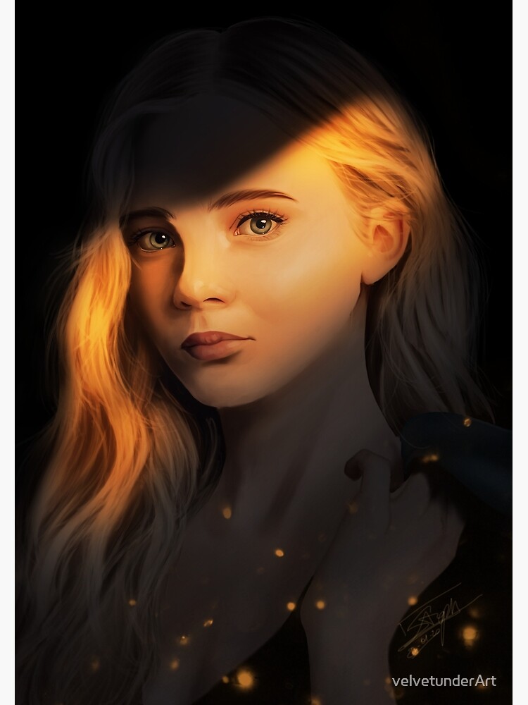 "Portrait of Ciri, as seen on Netflix's show 'The Witcher'" Art Print ...