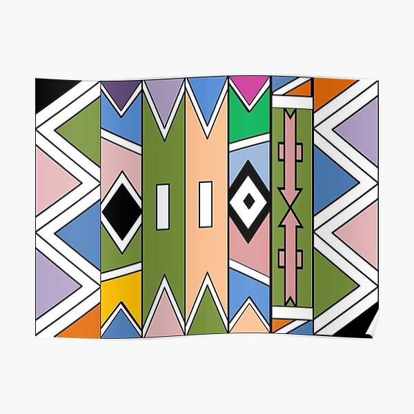Ndebele Wall Art | Redbubble