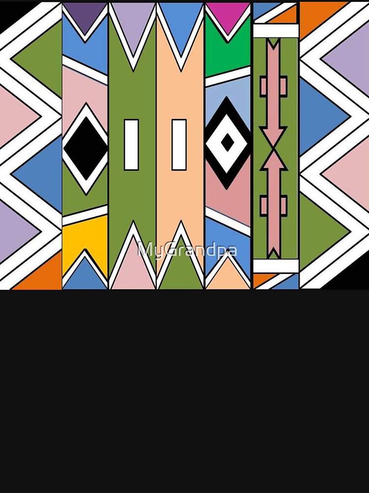 "Ndebele Art Horizontal" T-shirt for Sale by MyGrandpa | Redbubble ...