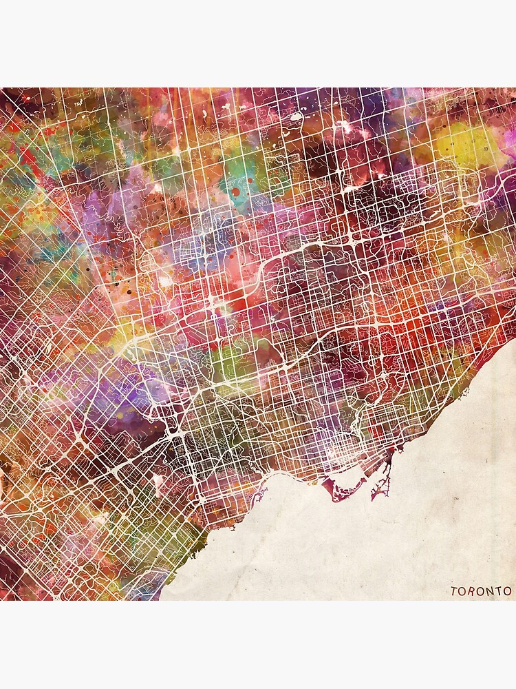 "Toronto map" Photographic Print by MapMapMaps | Redbubble