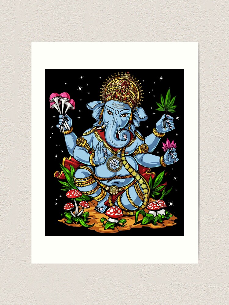 "Psychedelic Ganesha" Art Print by underheaven | Redbubble