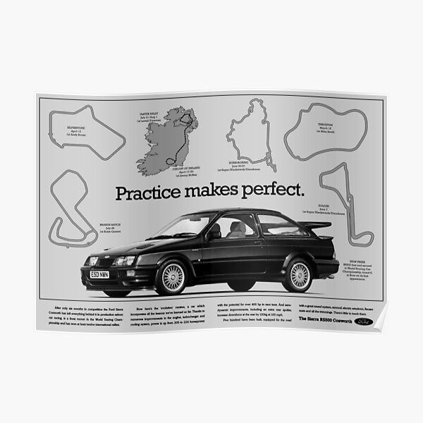 "FORD RS500 SIERRA" Poster by ThrowbackM2 | Redbubble