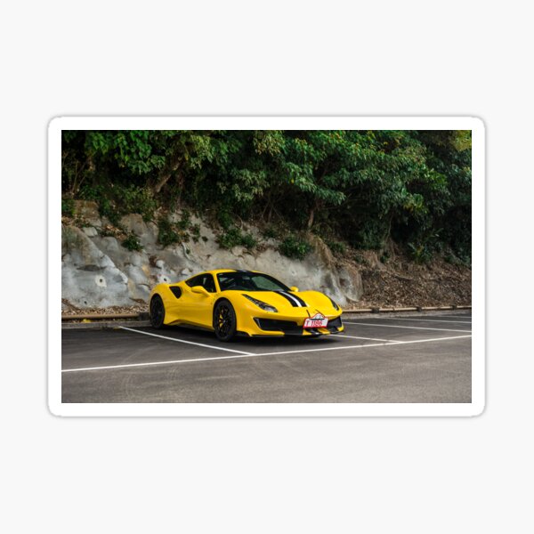"Ferrari 488 Pista " Sticker by ricoliu | Redbubble