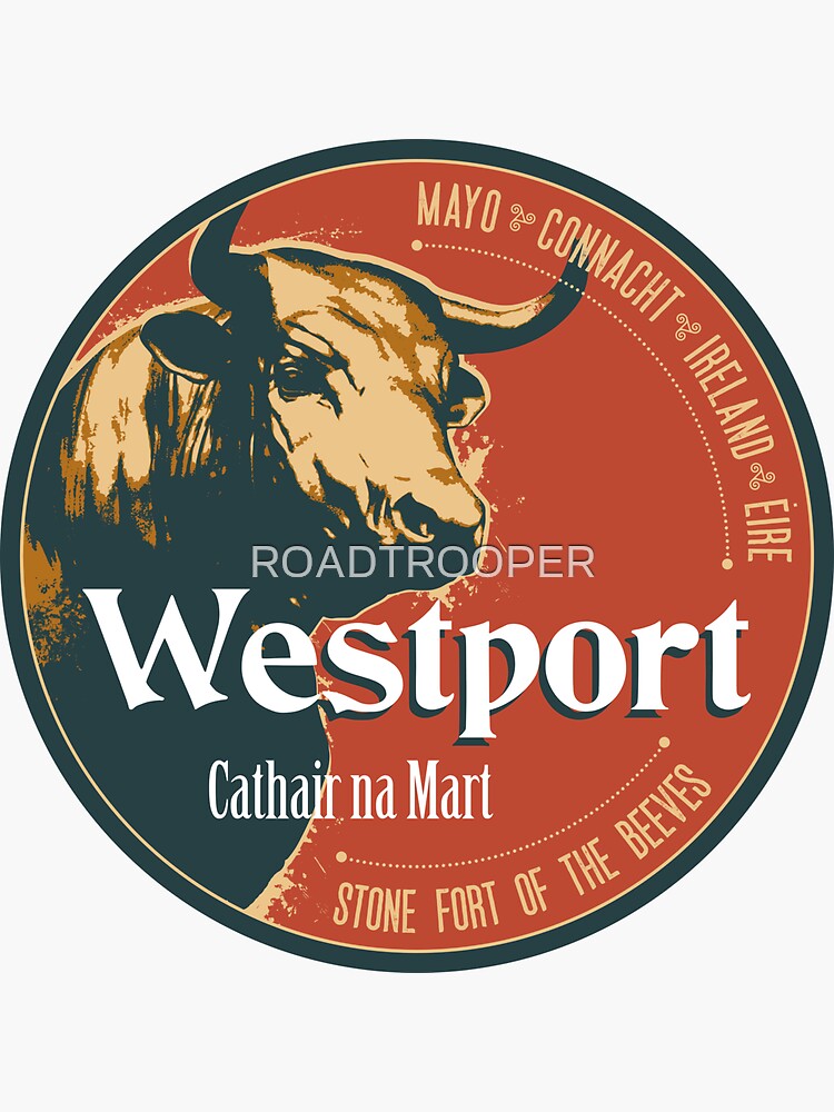 "Wild Atlantic Way Westport County Mayo Ireland T-Shirt + Sticker ...