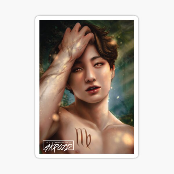 "Zodiac Jungkook Poster" Sticker by RafaelGalang47 | Redbubble