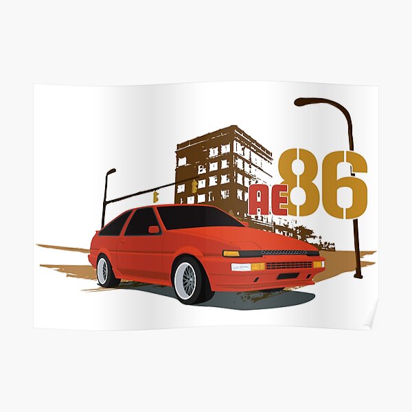 Toyota Ae86 Sprinter Trueno Posters | Redbubble