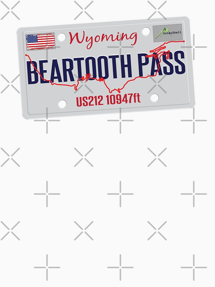 "Beartooth Pass US 212 Cyclist Motorcycle RV Licence Plate Sticker & T ...
