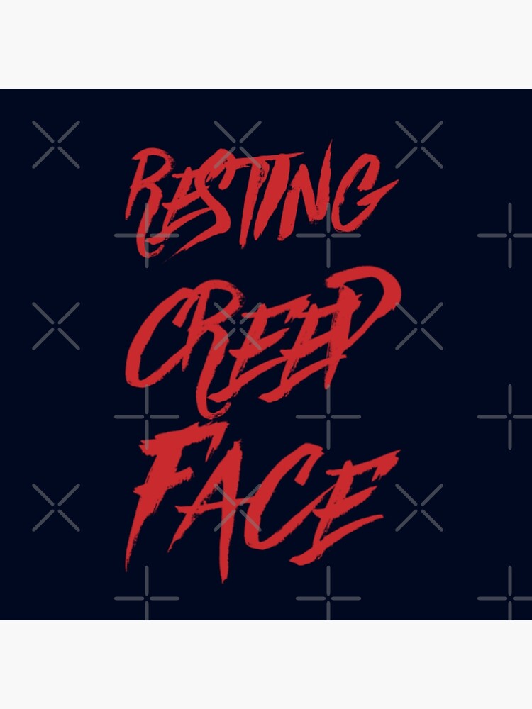 "Resting Creep Face Red" Poster for Sale by madtoyman | Redbubble
