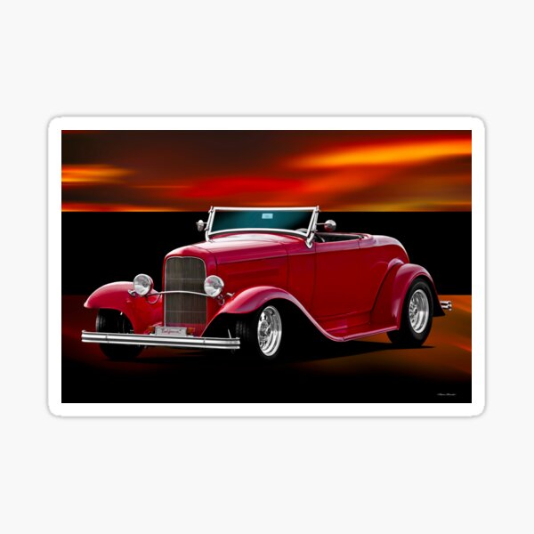"1932 Ford 'Real Deal' Roadster" Sticker for Sale by DaveKoontz | Redbubble