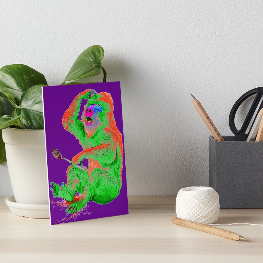 "The Rainbow Baboon Gobbled 15 Fish Eyes With Each Spoon" Art Board ...