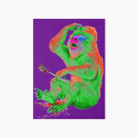 "The Rainbow Baboon Gobbled 15 Fish Eyes With Each Spoon" Art Board ...