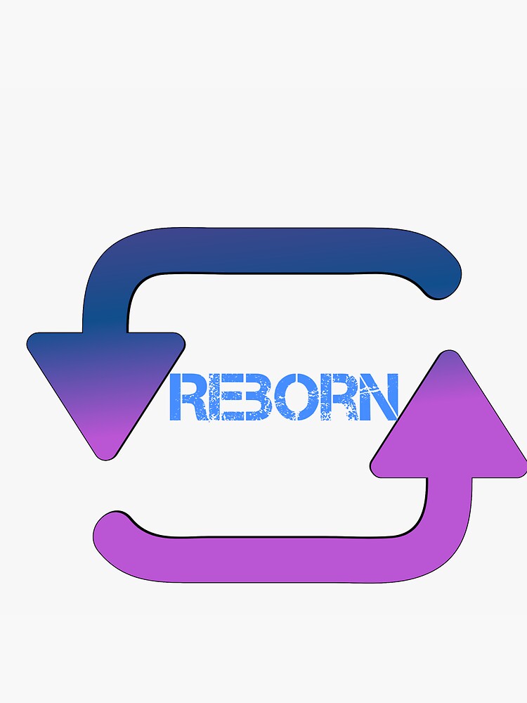 "REBORN" Sticker by Harry44 | Redbubble