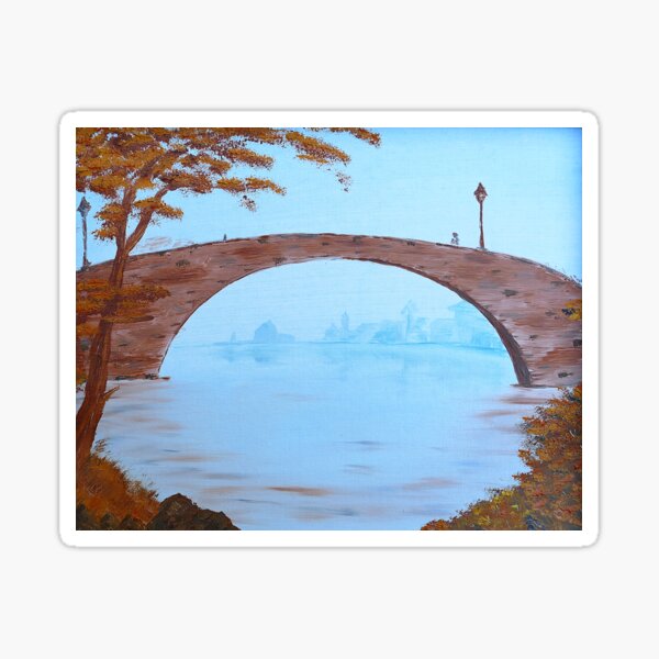 "Old City Bridge" Sticker for Sale by BirgitMo | Redbubble