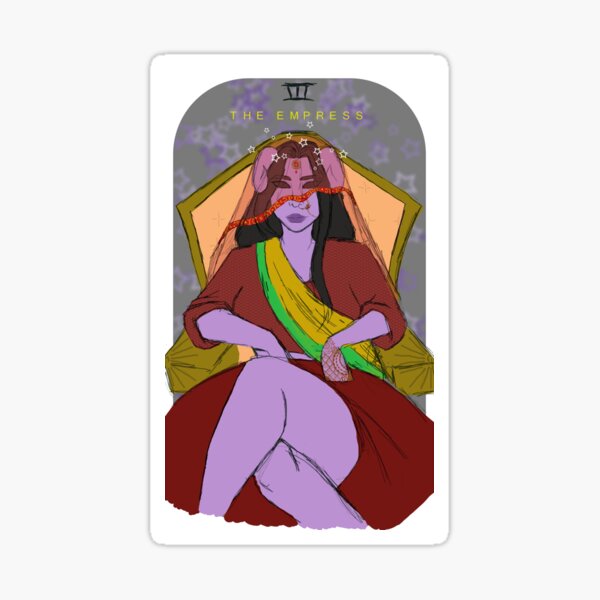 "III - The Empress" Sticker for Sale by PrinceHarlequin | Redbubble