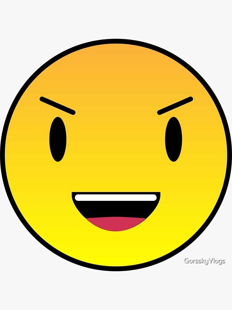 "Troublemaker Emoji" Sticker for Sale by GorsskyVlogs | Redbubble