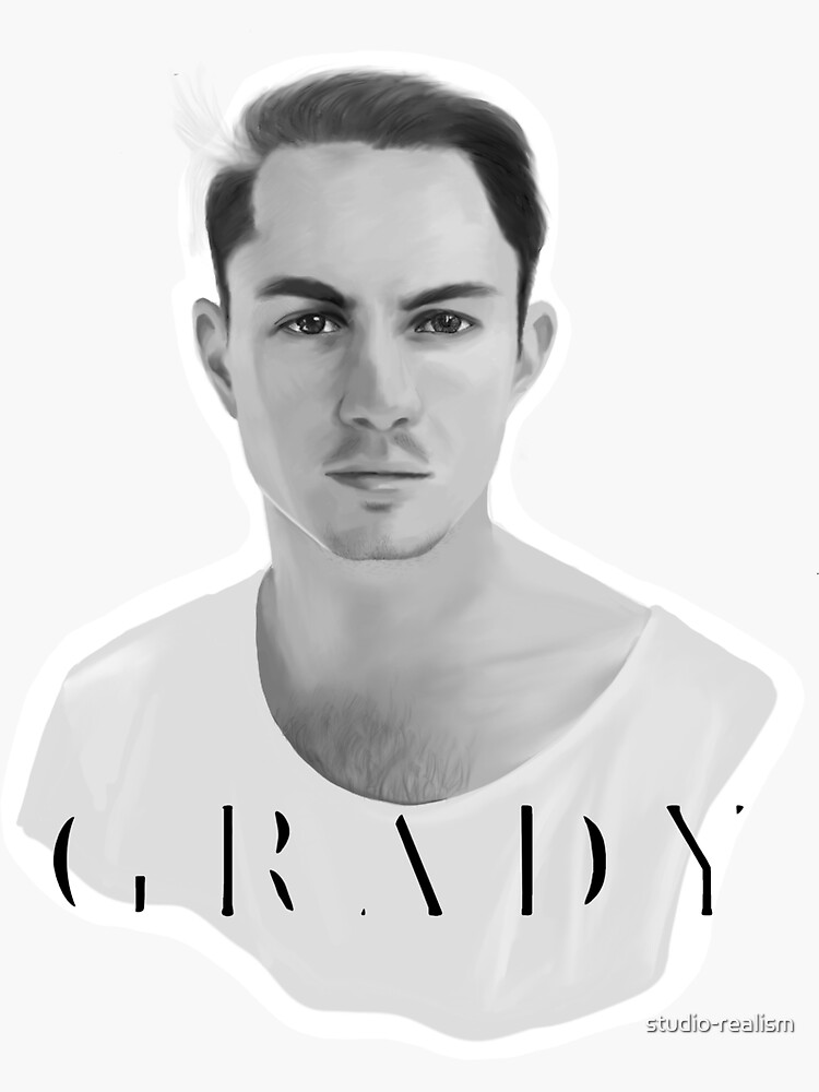 "Grady" Sticker for Sale by studio-realism | Redbubble