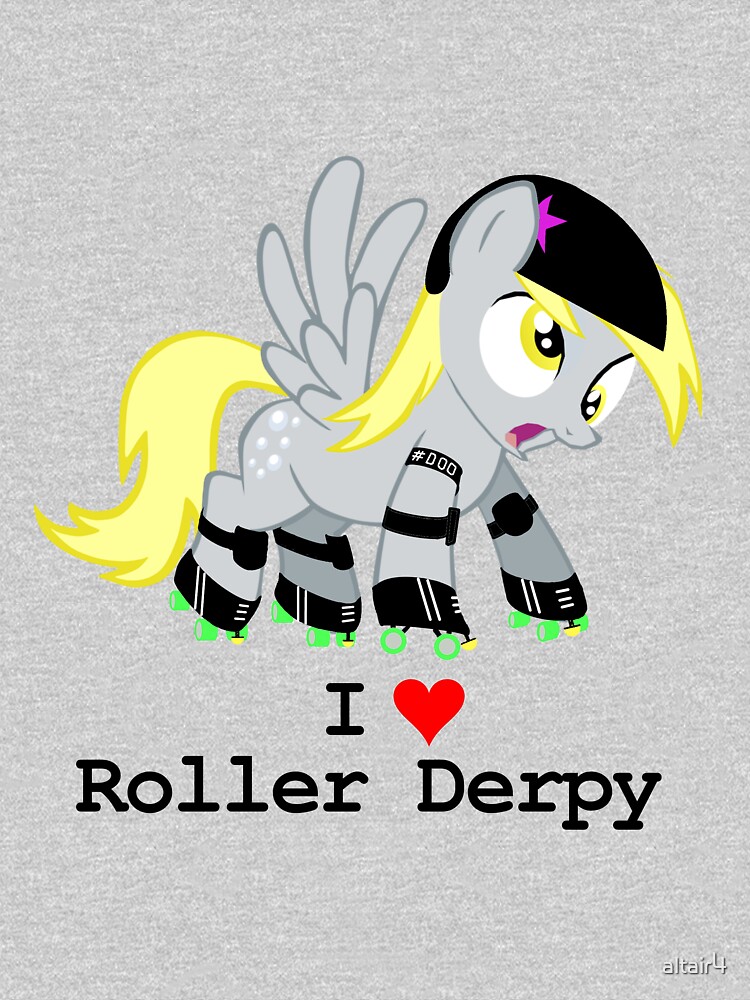 "Roller Derpy : I Heart Roller Derpy" T-shirt for Sale by altair4 ...