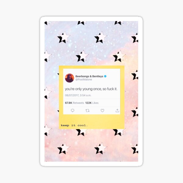 Post Malone Tweet Stickers | Redbubble