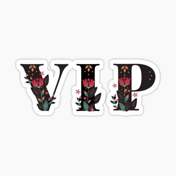 "VIP " Sticker by 9livesexpress | Redbubble