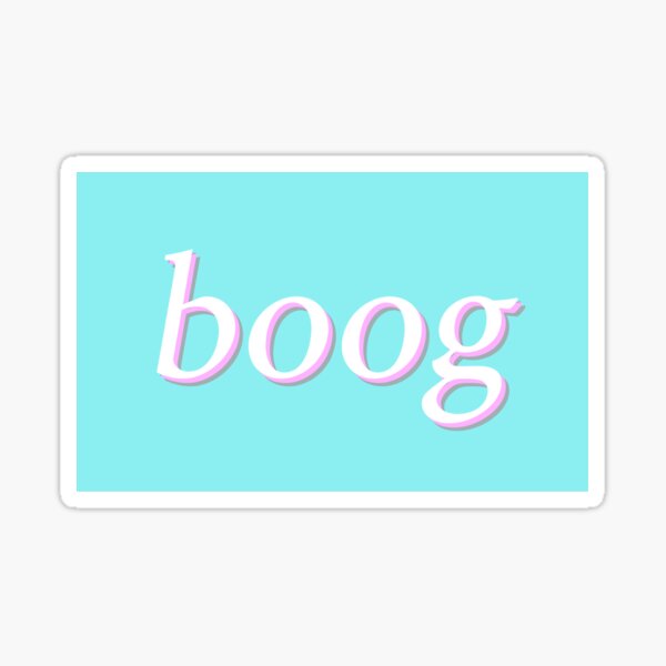 "boog" Sticker for Sale by Hawise | Redbubble