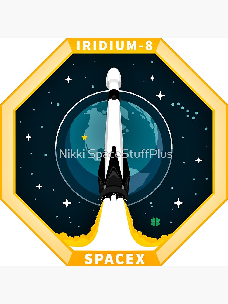 "Iridium 8 Launch Team Logo" Poster for Sale by Spacestuffplus | Redbubble