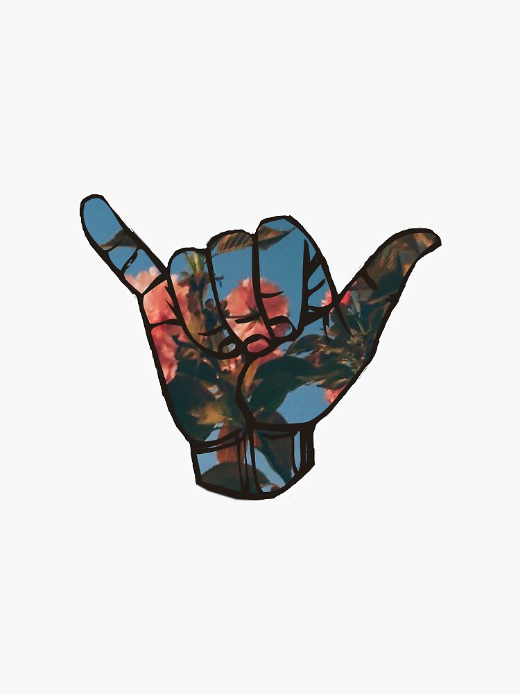 "shaka" Sticker for Sale by julietdances | Redbubble
