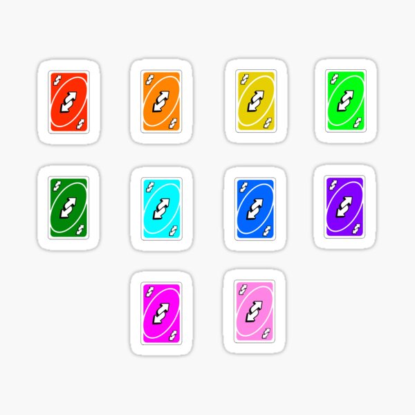"Uno rainbow sticker pack" Sticker for Sale by shams-ambi | Redbubble