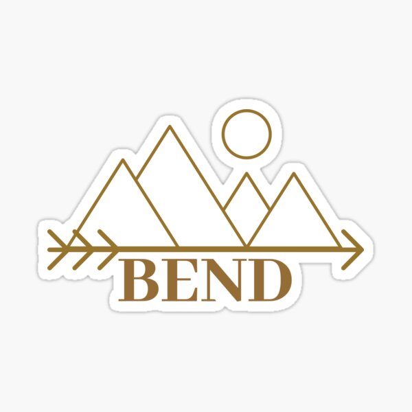 "Bend Oregon Outdoor Mountain Bendite - Visit Bend" Sticker by ...