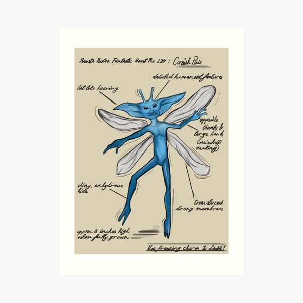 "Cornish Pixie" Art Print for Sale by sophiedesigns | Redbubble