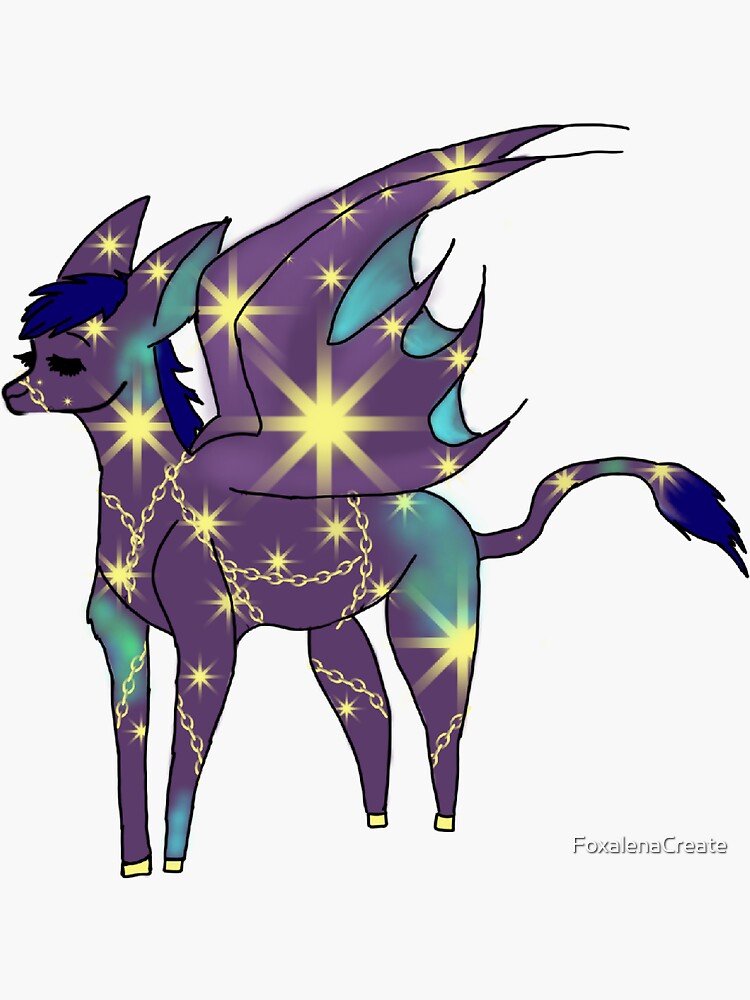 "Star Creature" Sticker for Sale by FoxalenaCreate | Redbubble