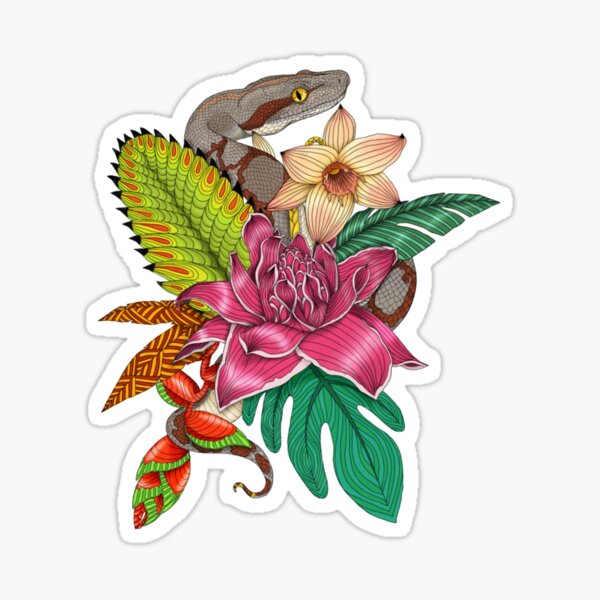 "Amazonian Boa" Sticker by izzycorrea | Redbubble
