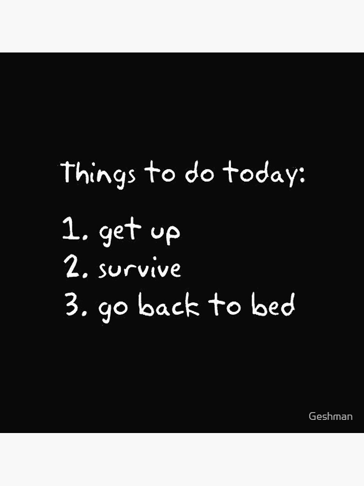 Things to do today ( Funny quotes ) Premium Matte Vertical Poster sold ...