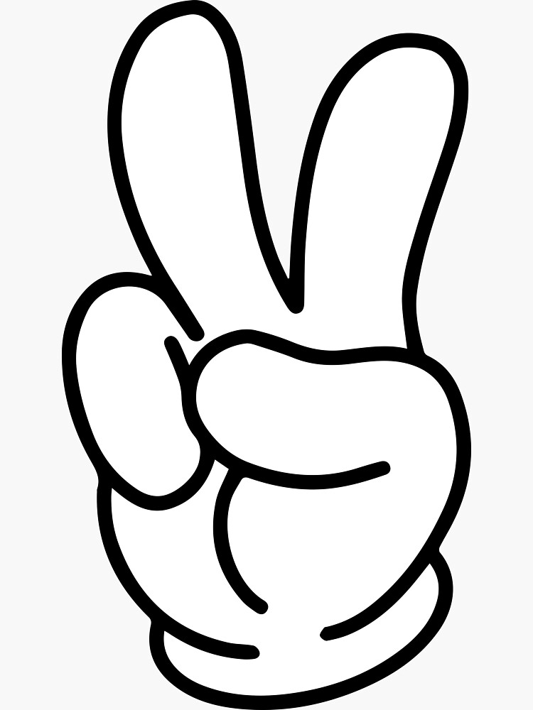 "Peace Out" Sticker for Sale by 80sKidd | Redbubble