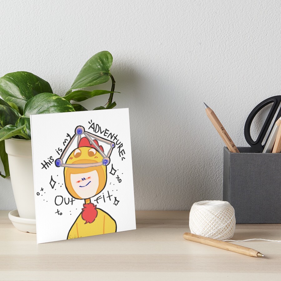 ""This is my ADVENTURE OUTFIT"-FiddlePat" Art Board Print for Sale by ...