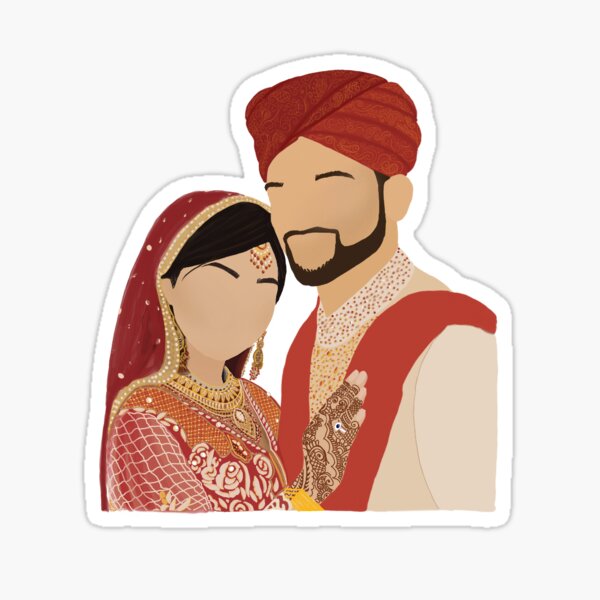 "Pakistani Couple" Sticker for Sale by zainab33794 | Redbubble