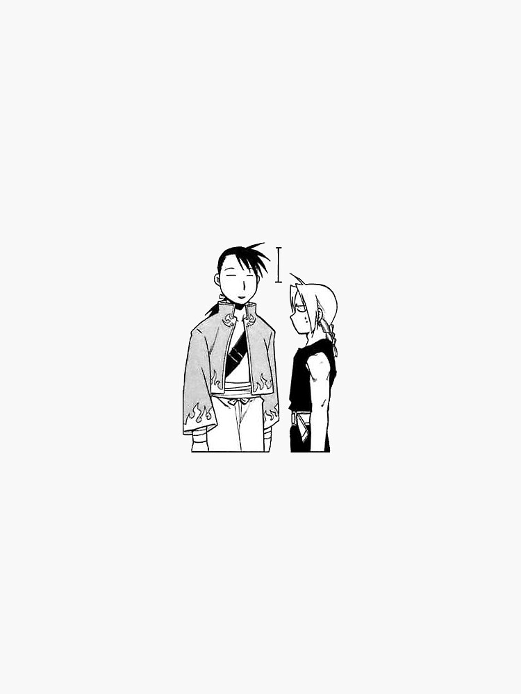 "Ling and Ed Fullmetal Alchemist Manga Cap" Sticker for Sale by joojlia ...