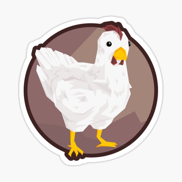 "Chicken Sticker" Sticker for Sale by Skeith08 | Redbubble