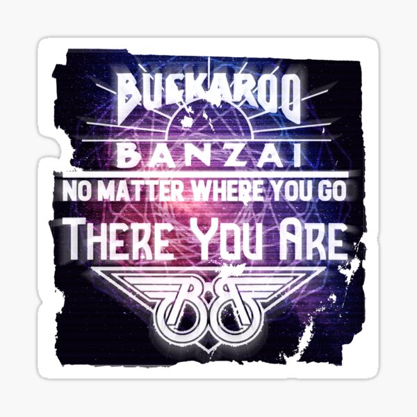 "Buckaroo Banzai" Sticker for Sale by akgillustration | Redbubble